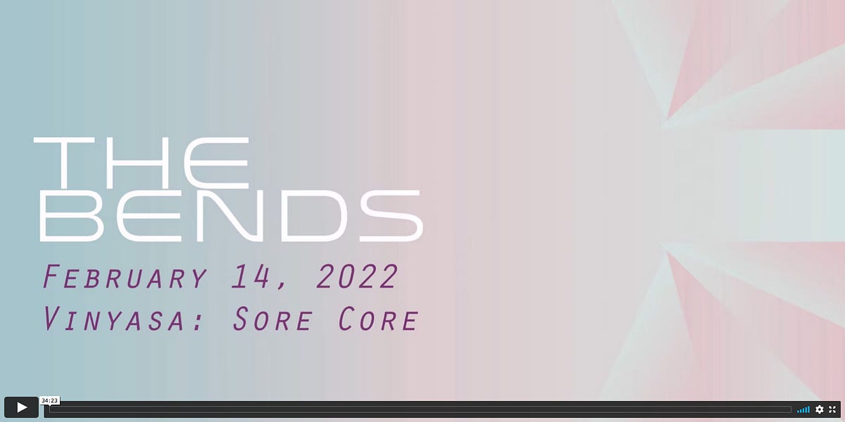 Vinyasa: Sore Core - by Melissa Perret - The Bends