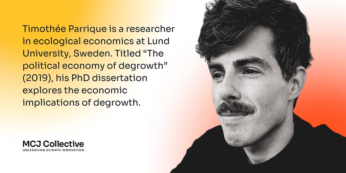 Degrowth as a lever for change with Timothée Parrique