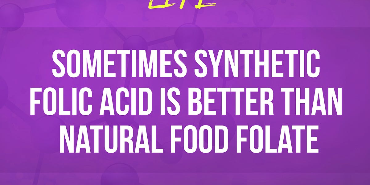 020: Sometimes Synthetic Folic Acid Is Better Than Natural Food Folate