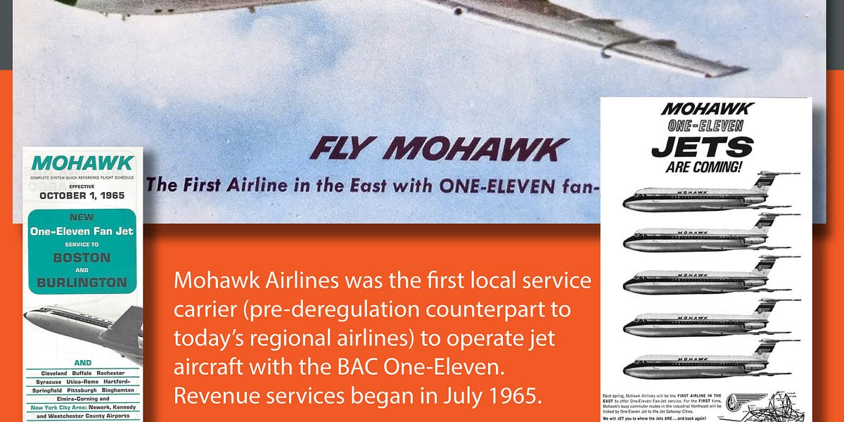 Mohawk Airlines and the BAC One-Eleven - by JP Santiago MD
