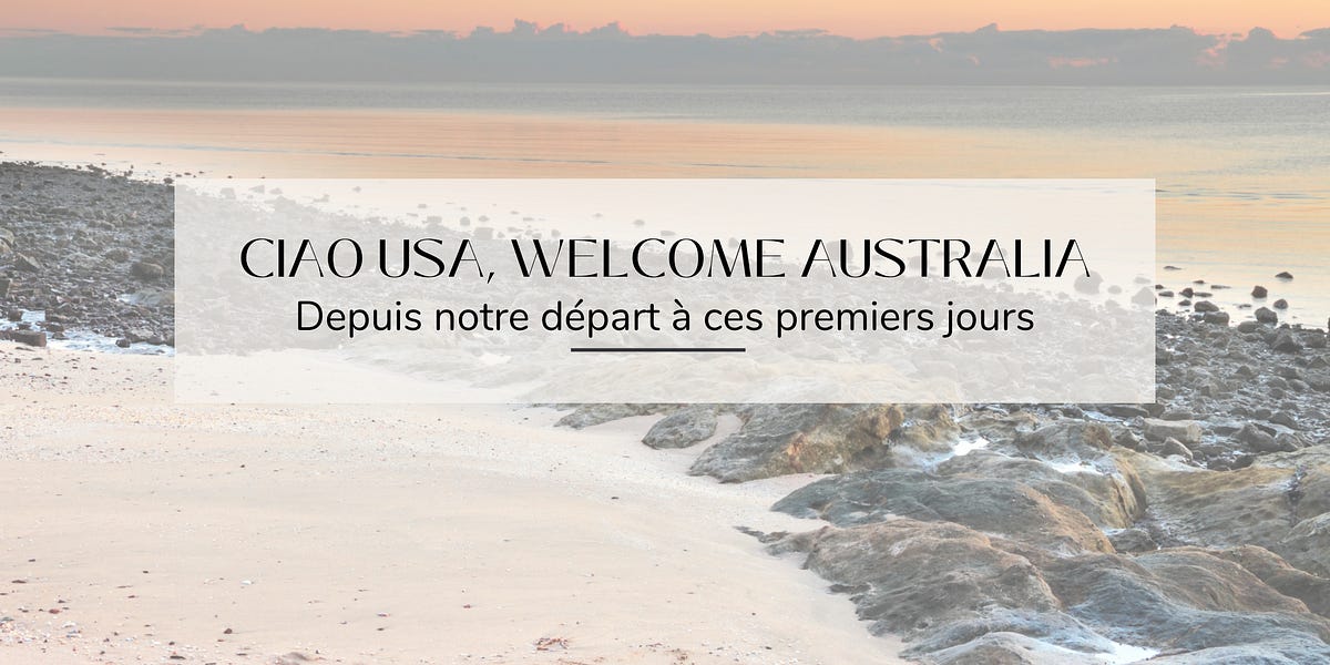 CIAO USA, WELCOME AUSTRALIA