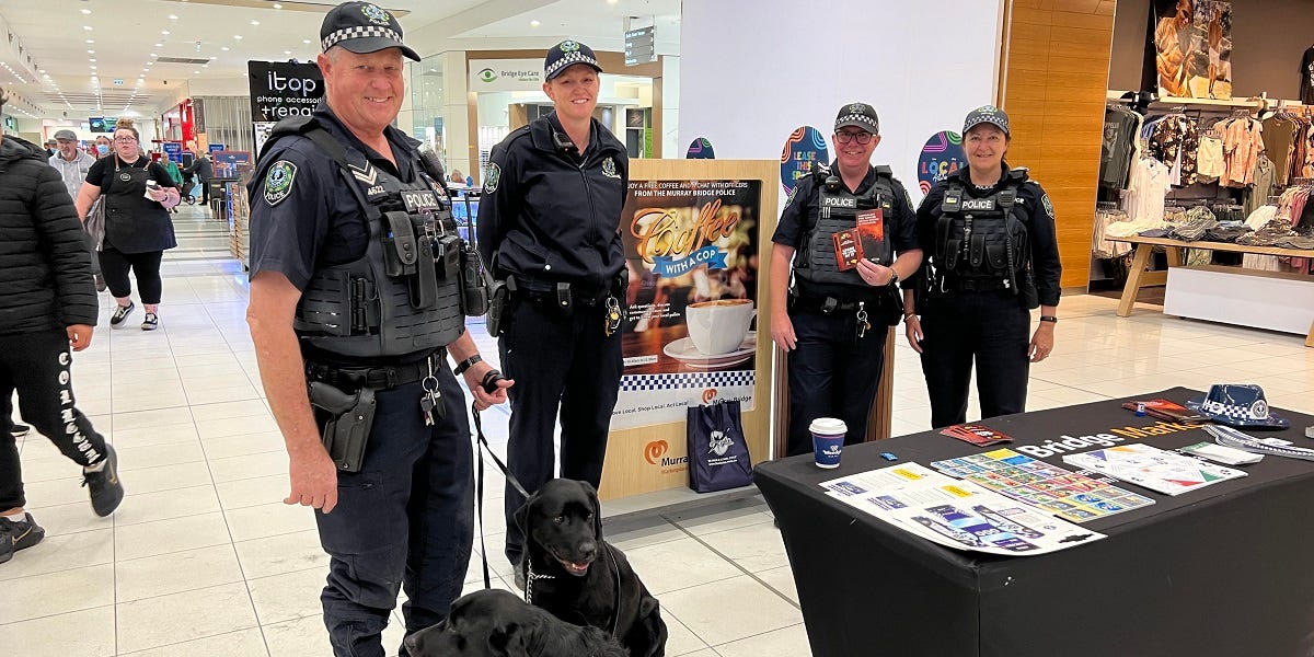 Coffee, cops and canines appear at Murray Bridge Marketplace