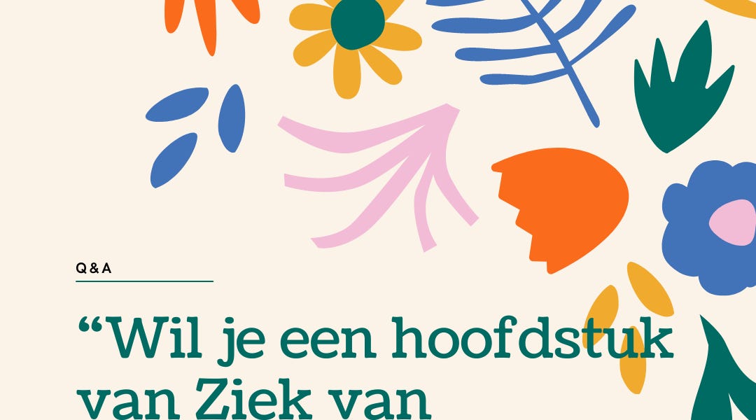Q&A: Wil je een hoofdstuk uit Ziek van verlangen (het boek) voorlezen? Q&A: Wil je een hoofdstuk uit Ziek van verlangen (het boek) voorlezen?