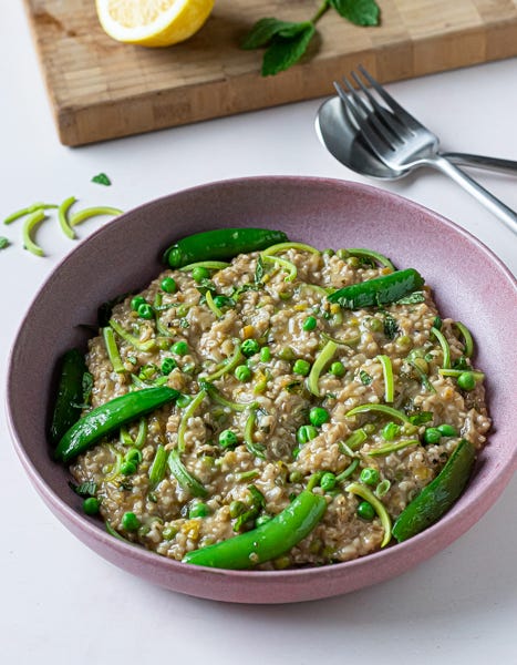 Steel-cut Oats Risotto - by Vasudha Viswanath - We Ate Well