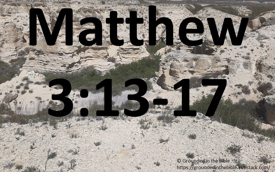Matthew 3:13-17: Jesus' Baptism - by Karen Hoffman