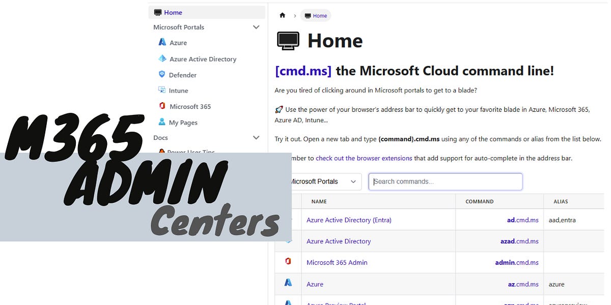Navigating M365 Admin Portals in Style - by Andy Lombardo