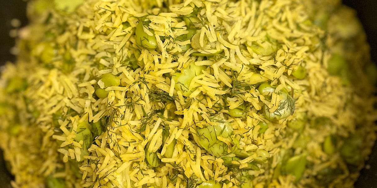 Baghali Polo - Persian Dill and Fava Bean Rice