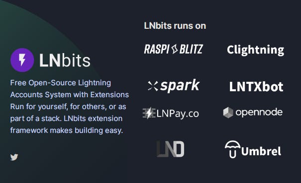 LNBits for small merchants - by DarthCoin ₿⚡️