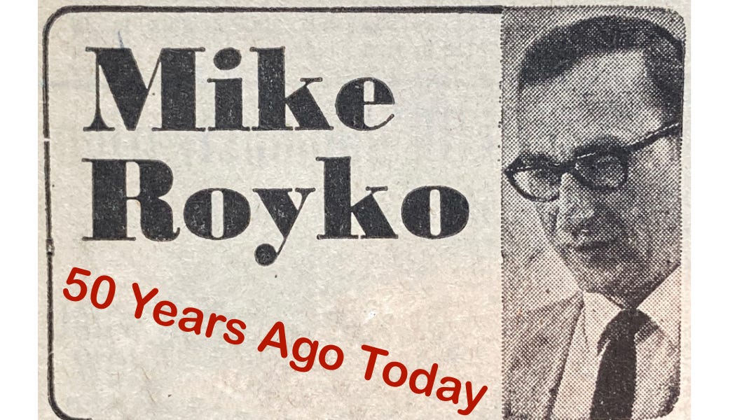 Mike Royko 50 Years Ago Today: Marbles, pitching pennies & Morris B. Sachs