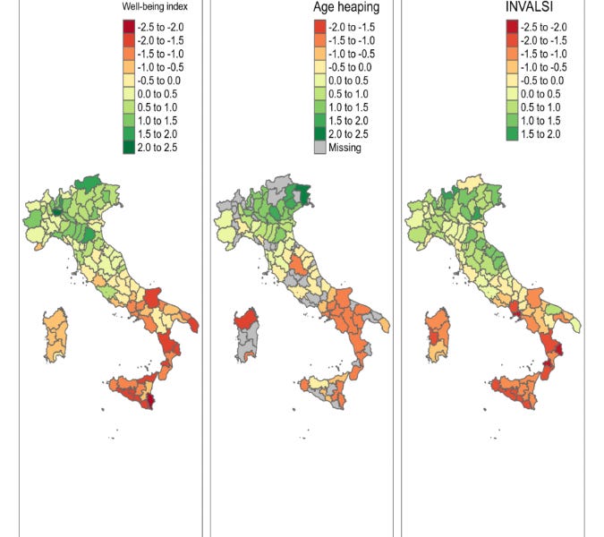 Italian economic inequality explained by cognitive inequality