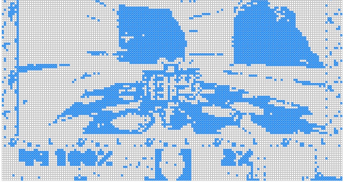 DOOM. Rendered with checkboxes. Played on a webpage.