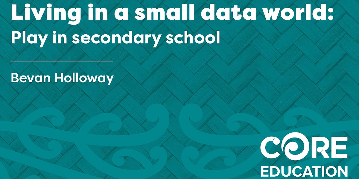 Living in a small data world - by Bevan Holloway