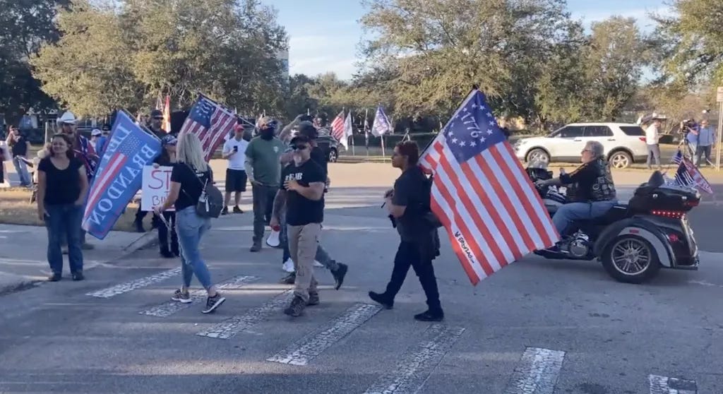 The Bogus Protest, the House Race, and the MAGA Grocer