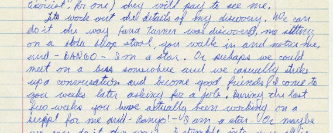 'BANGO — I'm a star' - by Shaun Usher - Letters of Note