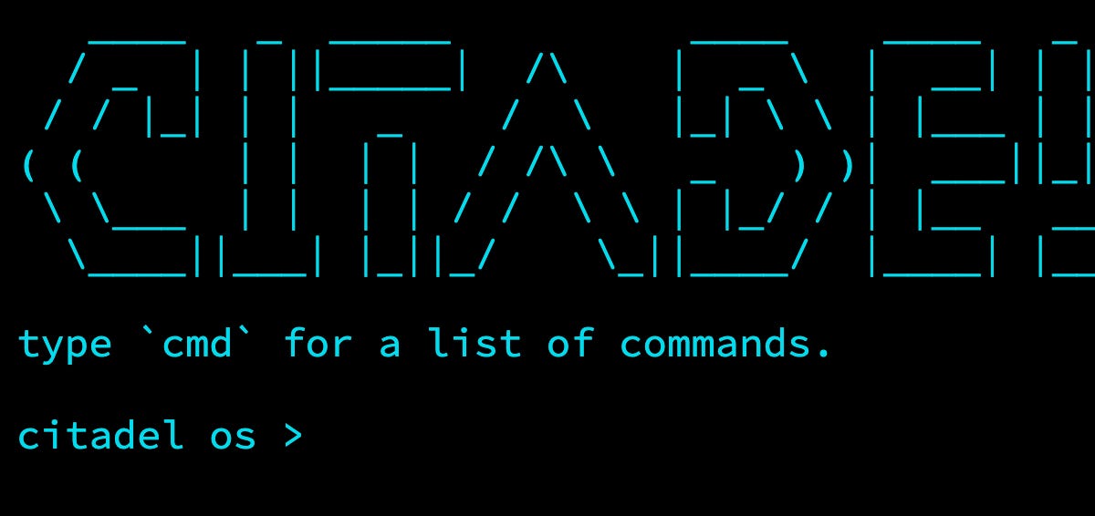 CITADEL OS - by THE STATIST - CITADEL PROPAGANDA