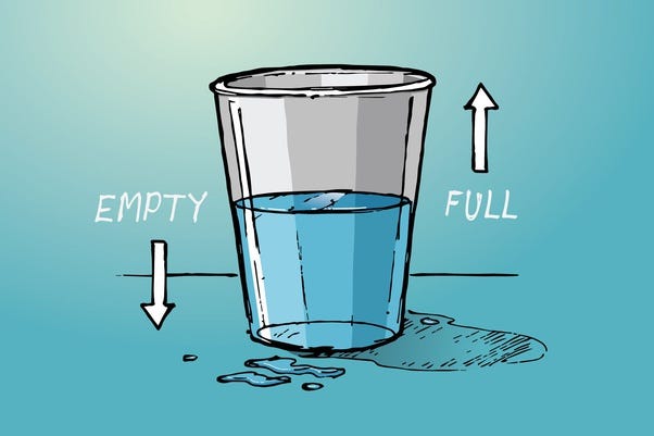 Is the Cup Half Empty or Half Full? - by Janice Walton