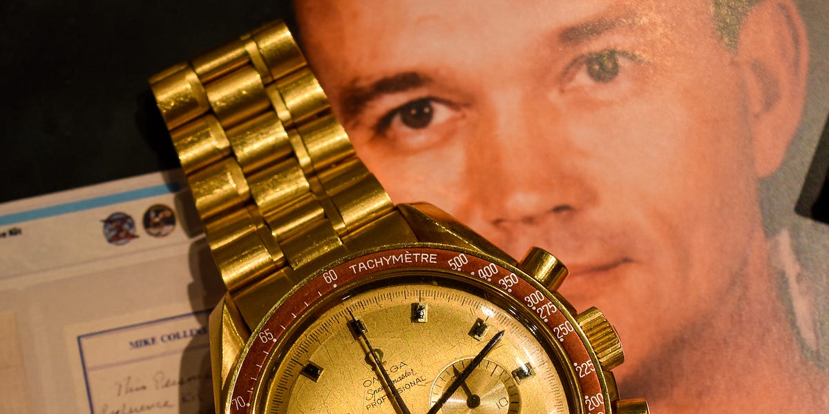 Hands-On with Astronaut Michael Collins’ Gold Omega Speedmaster
