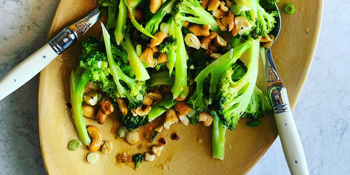 A Sparky Sesame-Ginger Broccoli Salad - by emily nunn
