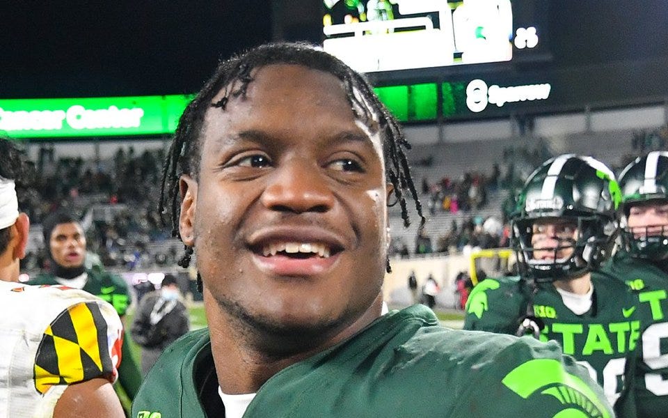 The top-10 runs of Kenneth Walker III's college career