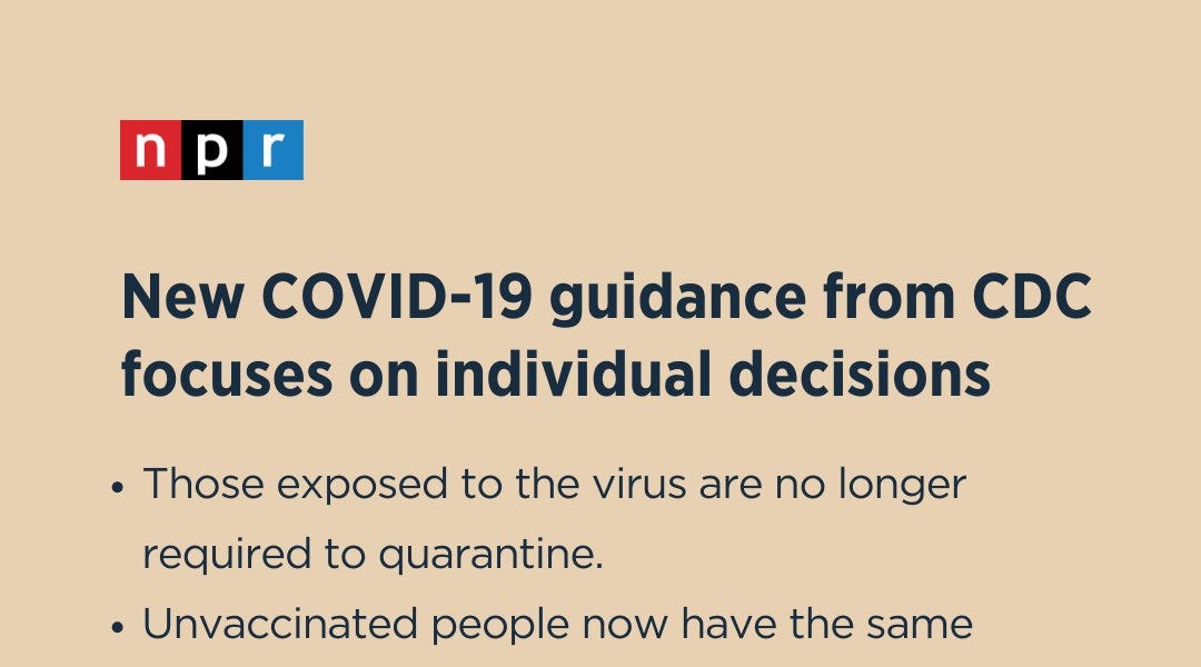 CDC Changes Guidelines on COVID-19
