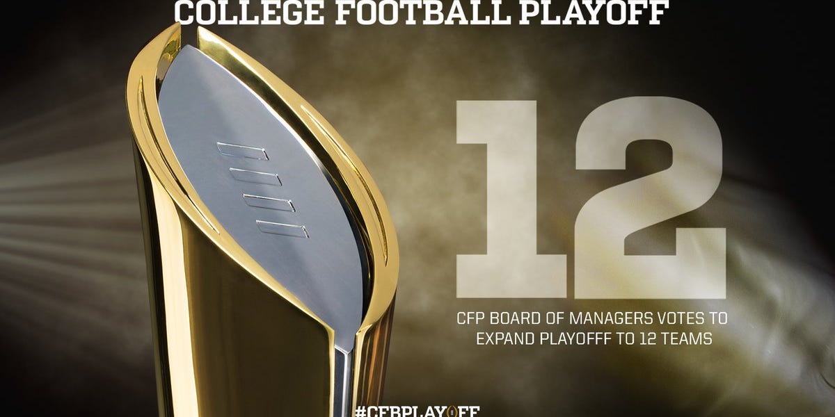 College Football Playoff Announces New 12-Team Playoff Format