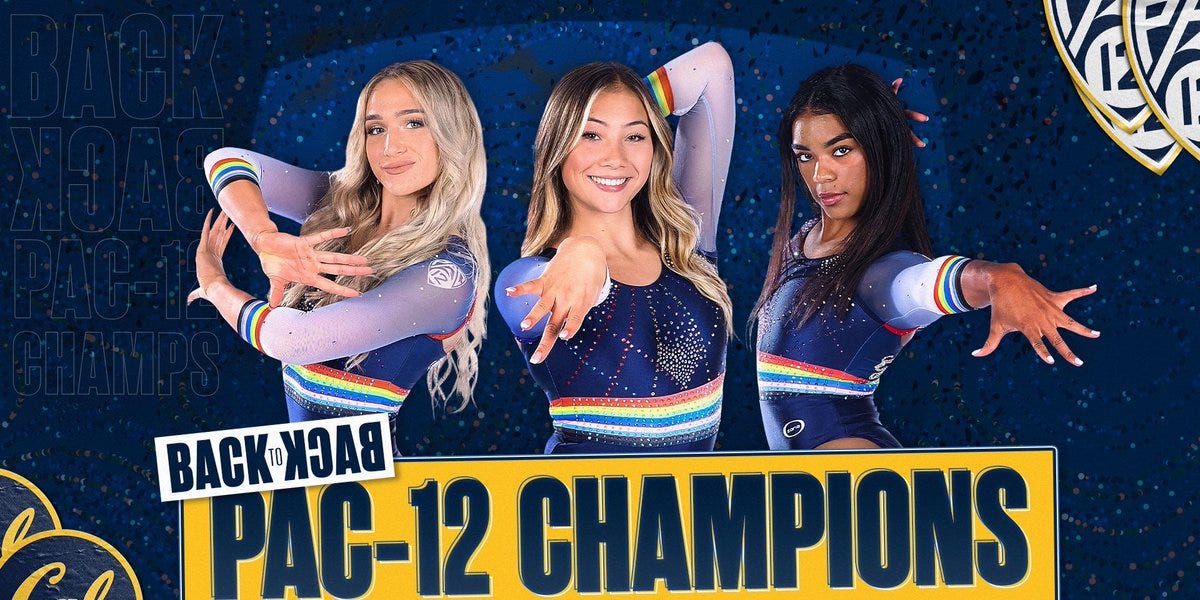 Pac-12 champ Cal Women's Gymnastics twice set program-record team score ...