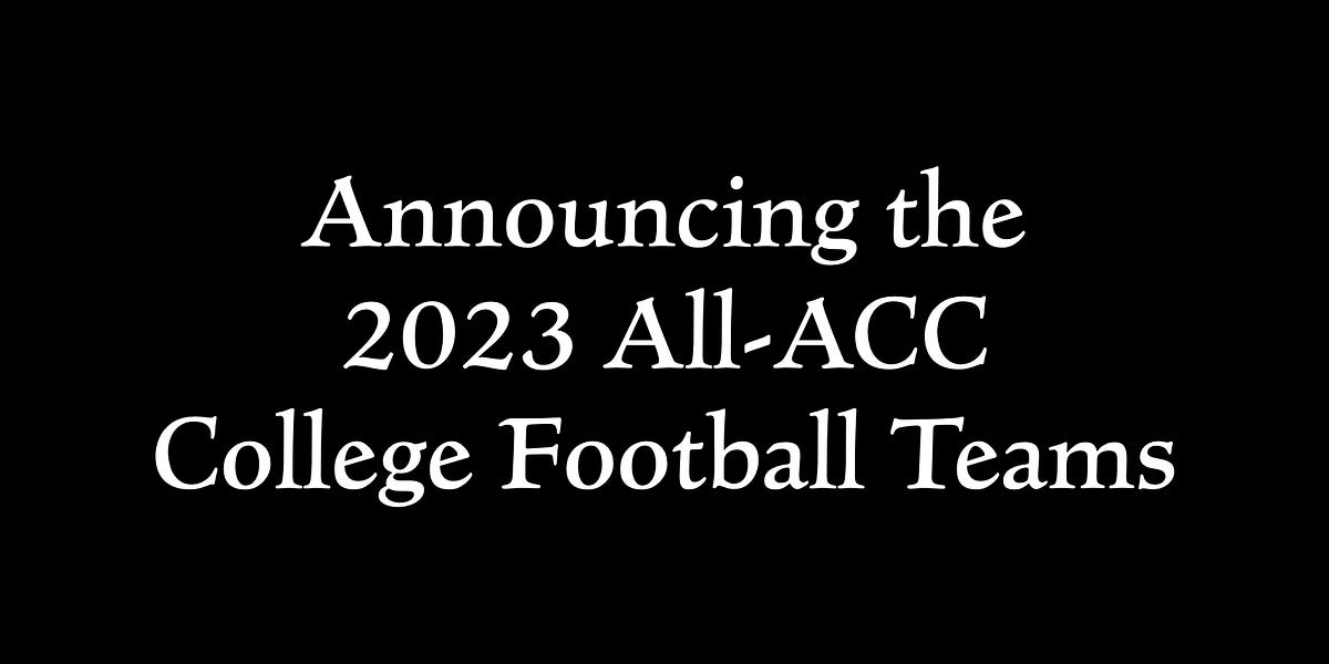 Announcing the 2023 All-ACC College Football Teams