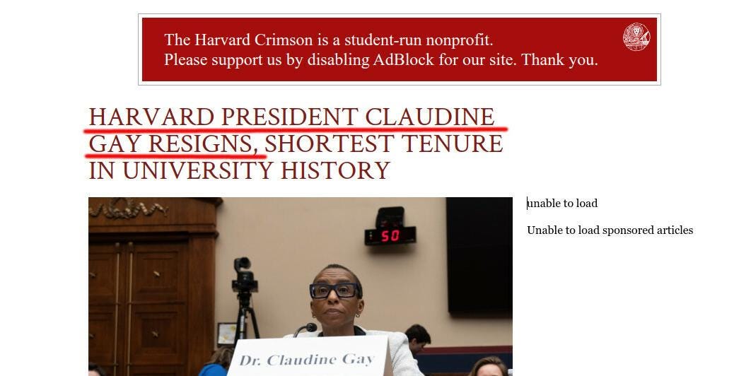 Plagiarist Harvard President Resigns. Her Scientific Wrongdoing Was ...