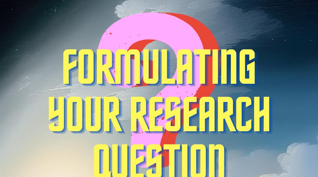 Crafting Effective Research Questions: The Key to Clarity and Focus