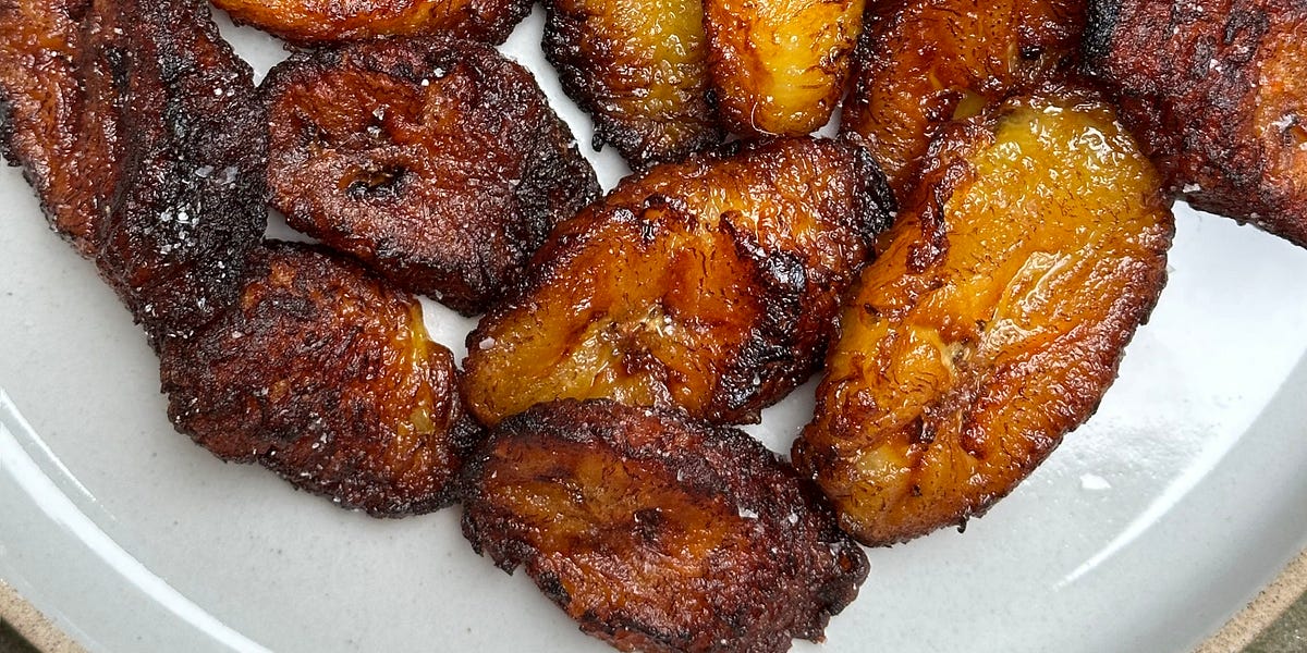 get a bunch of plantains now, make this in a month