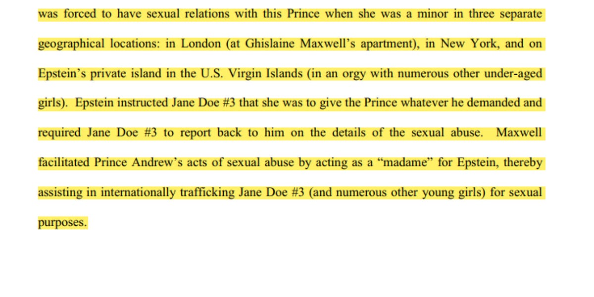 BREAKING: The Jeffrey Epstein court documents that were just released ...