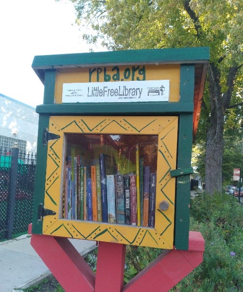 Start a neighborhood library book box to fight against banned books