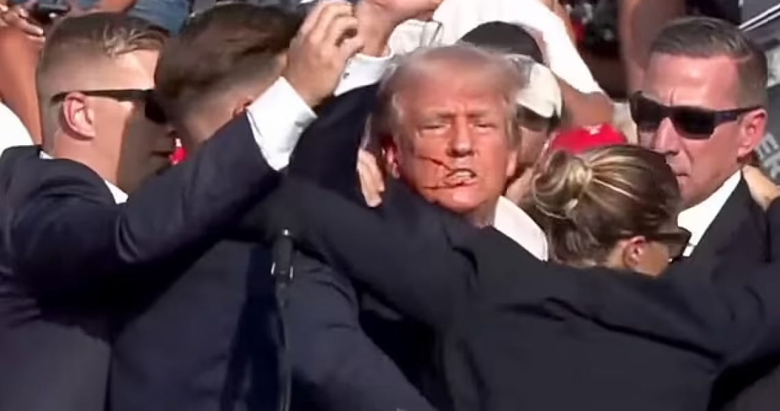 PRESIDENT DONALD TRUMP SHOT **** IN PENNSYLVANIA