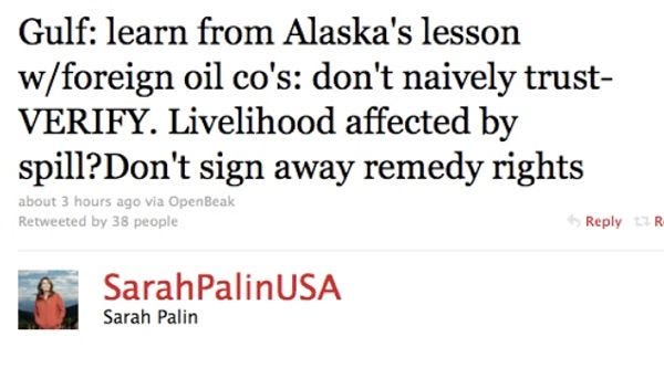 Sarah Palin Finally Hits Her Stride In Gulf Response 3680