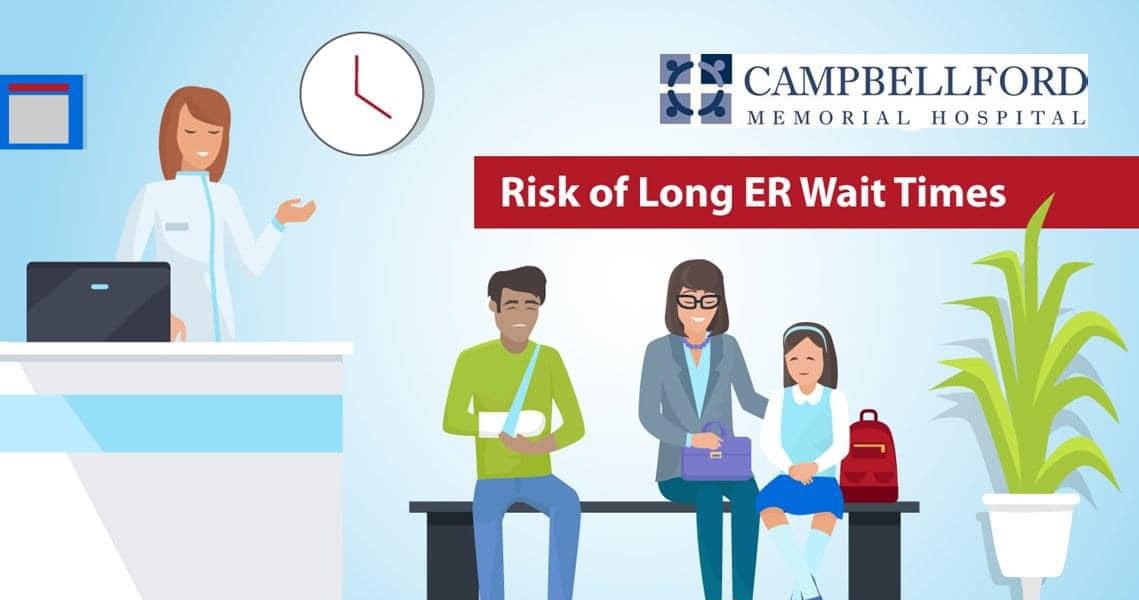 Patients pack hospital ER - by Art Chamberlain