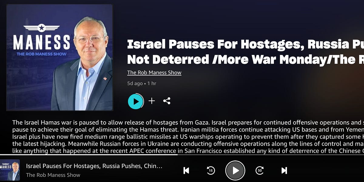 More War Monday with Colonel (Retired) Rob Maness