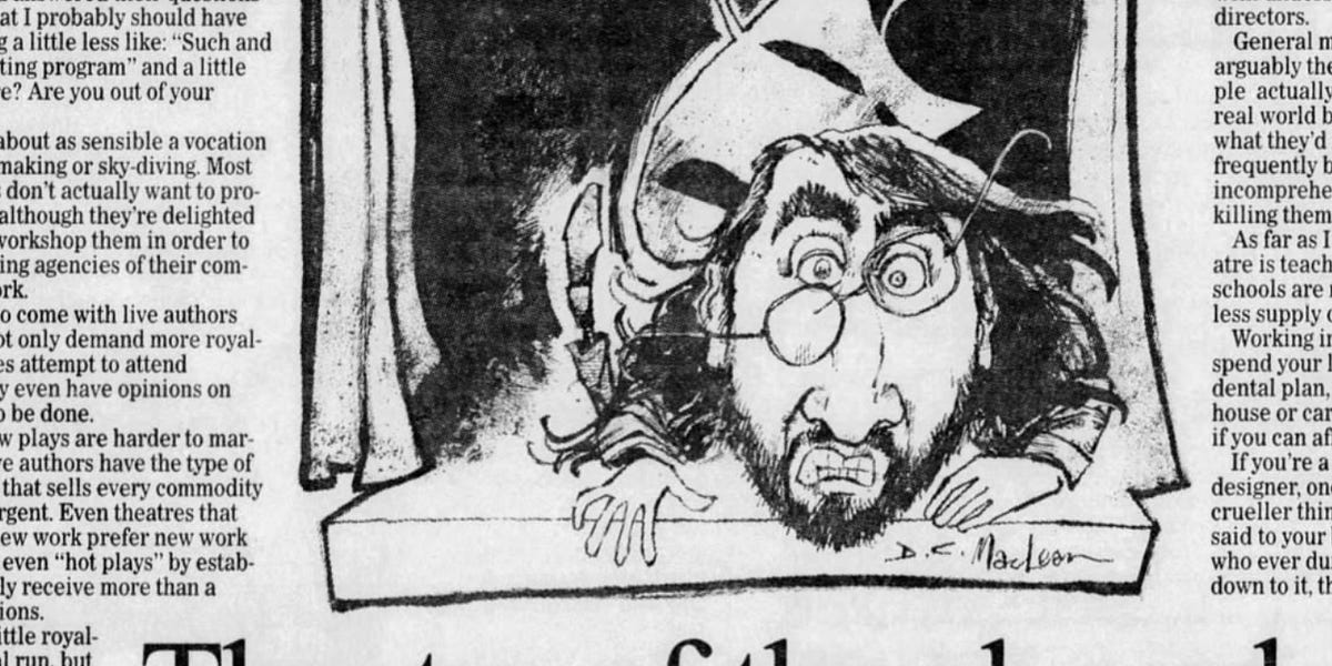 Why Study Theatre? - Mark Leiren-Young’s Substack