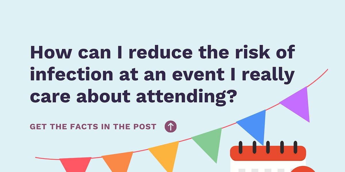 How can I reduce the risk of infection at an event I really care about ...