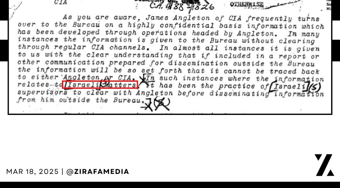 JFK Files: CIA-Israel intelligence pipeline