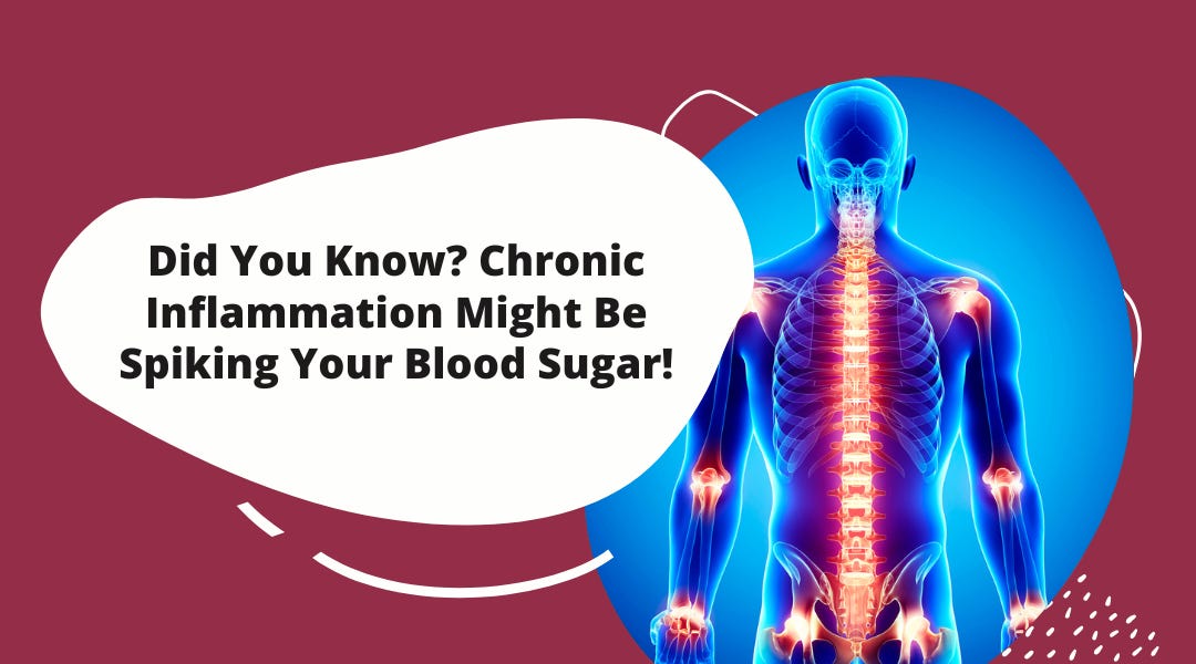 🔬 Did You Know? Chronic Inflammation Might Be Spiking Your Blood Sugar! 😮