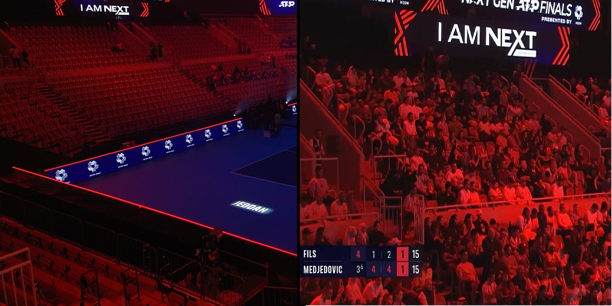 How Saudi Organizers Filled an Empty Tennis Arena: By Paying People to ...