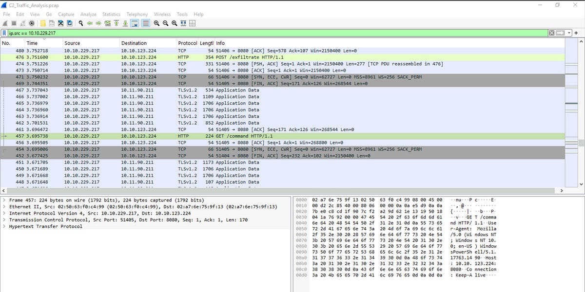 Advent of Cyber Day 20: Command-and-Control (C2) Traffic Analysis with Wireshark