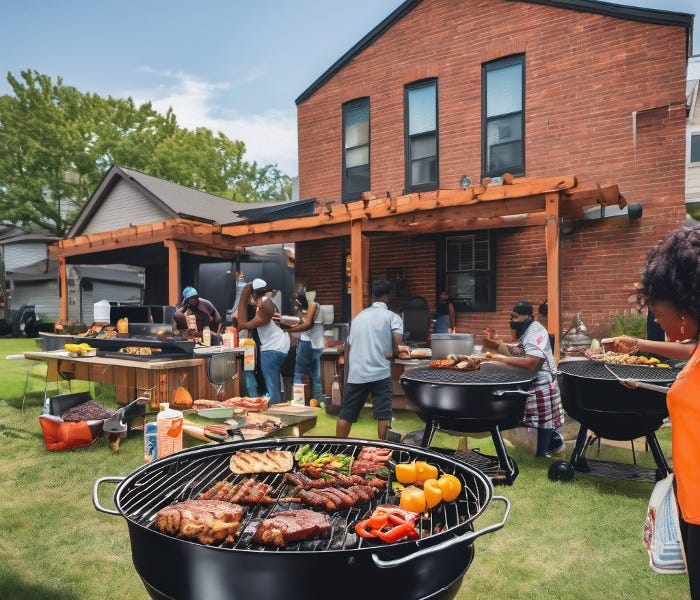 Can the black host deny white people invited to the cookout?