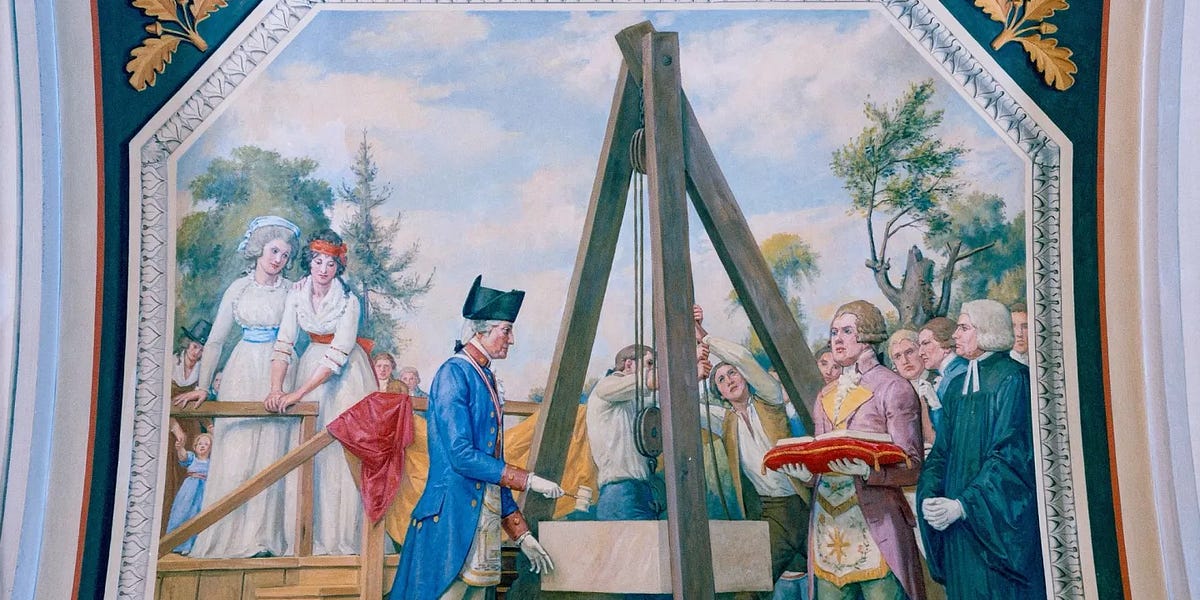 George Washington Lays the Cornerstone of the Capitol