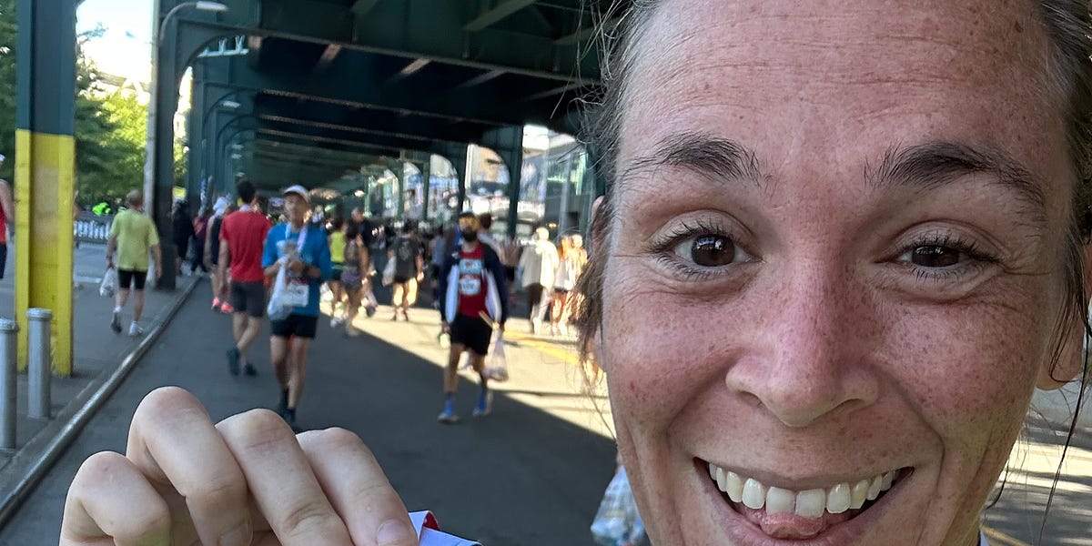 Morning miles. Human connection. - by Andee Scarantino