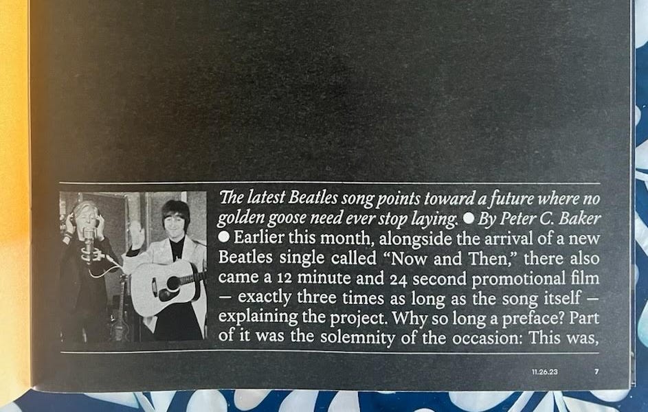 "Beatles" For Sale - by Peter C. Baker - Peter in Print