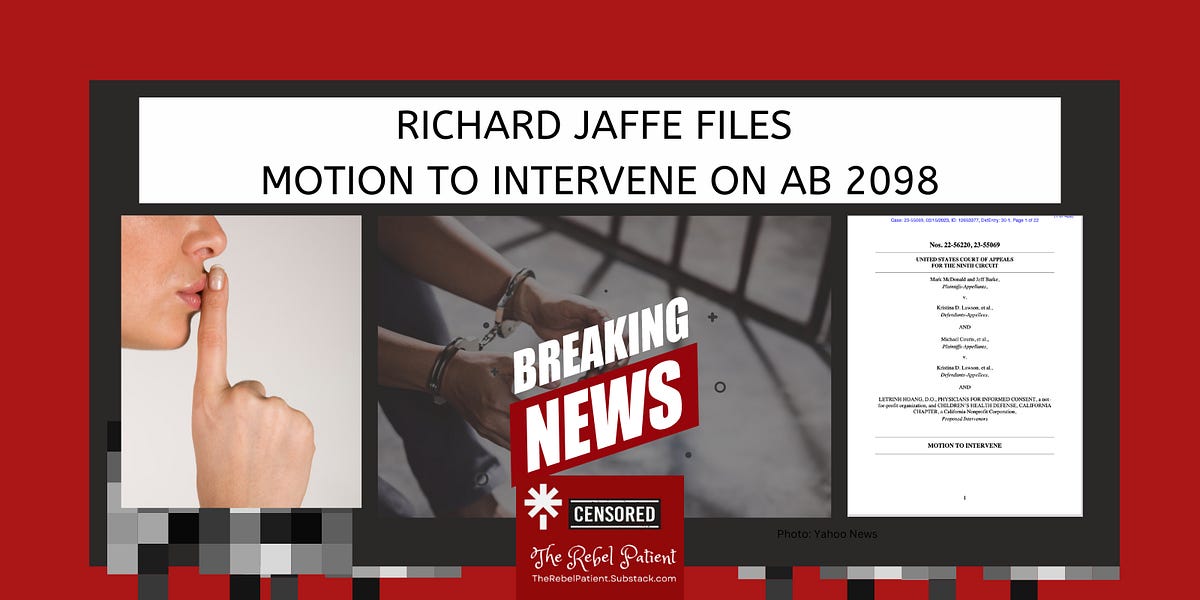 Atty. Jaffe Provides Major Update and Breaking News in the AB 2098 Battle