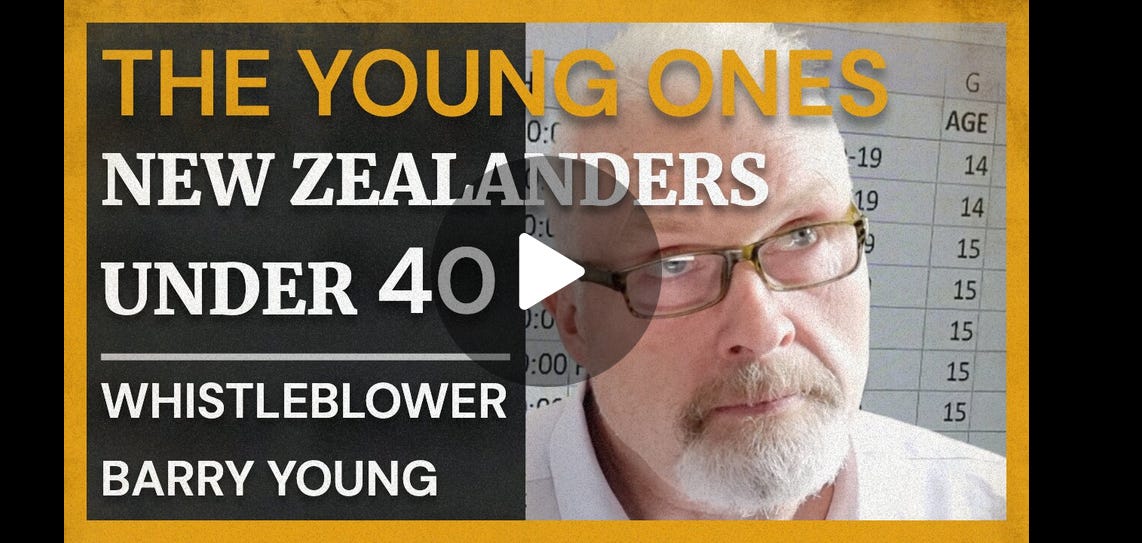 Whistleblower Barry Young: The Young Ones - Under 40's NZ Covid Jab Data