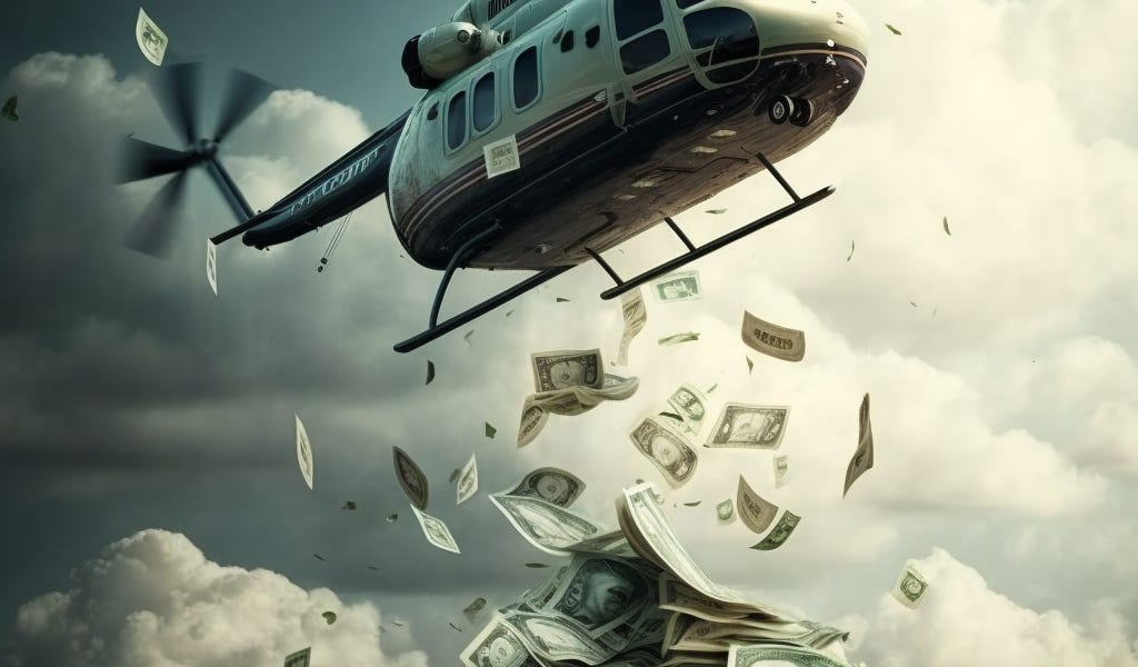 The Power of Helicopter Money and Quantitative Easing.