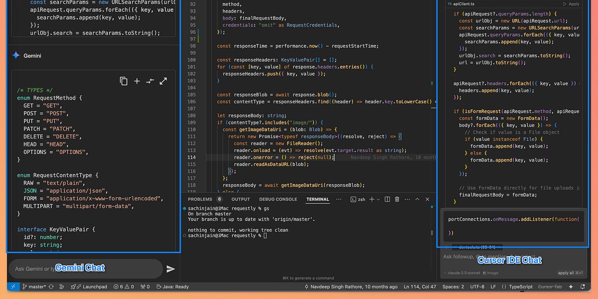 AI Coding Assistant - Gemini Code Assist vs Cursor IDE Comparison